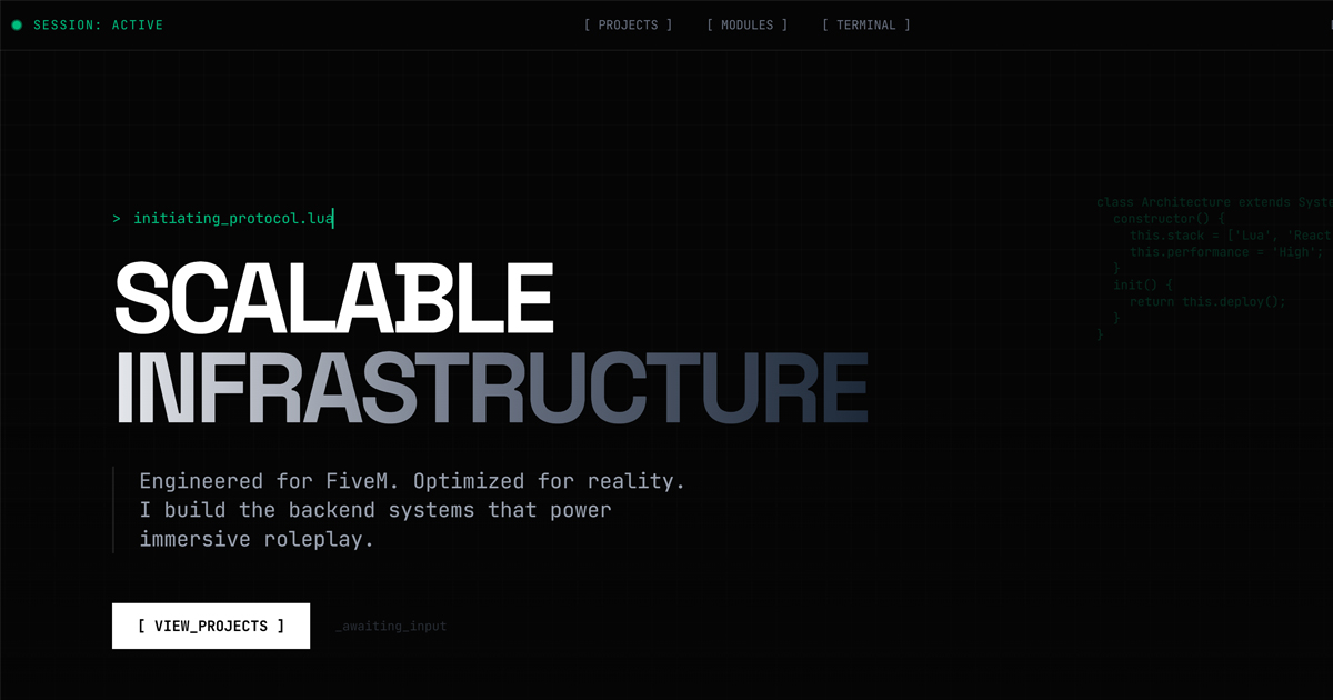 FiveM Developer Portfolio | High Performance Resources